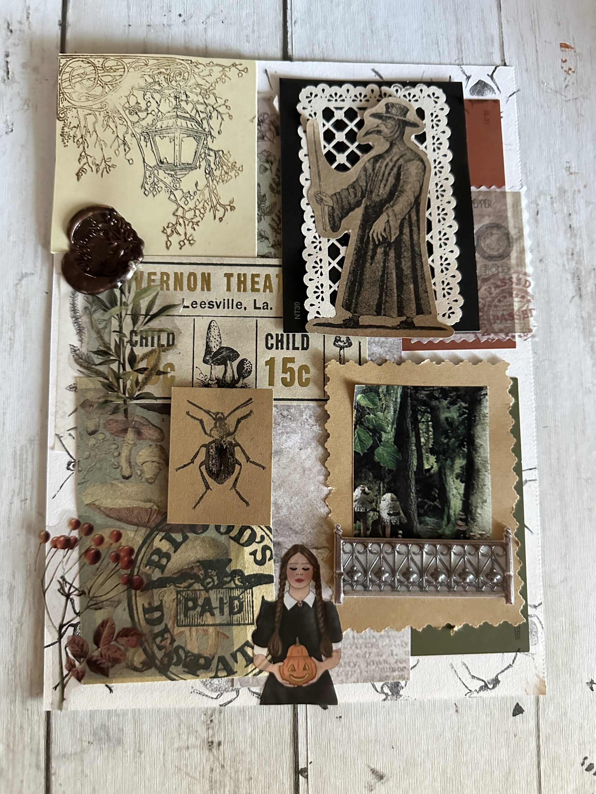 Puk's Poisonous Plants Junk Journal Layout - The Slowestuff Blog