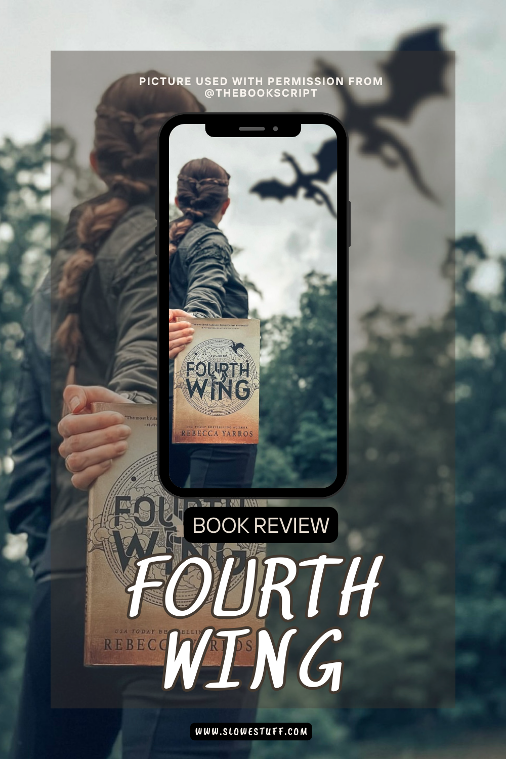 Book Review - Fourth Wing by Rebecca Yarros - The Slowestuff Blog
