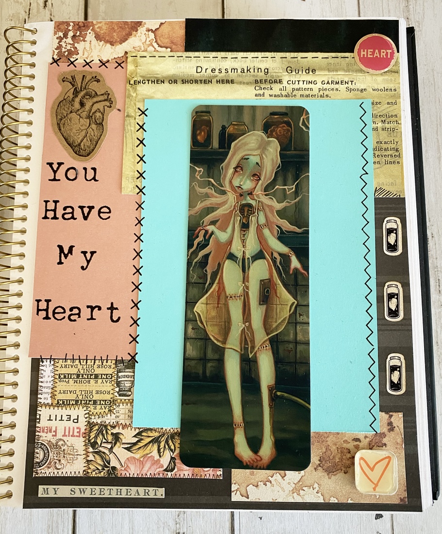 "Heartfelt Seamstress" - Valentine themed junk journal inspiration ...
