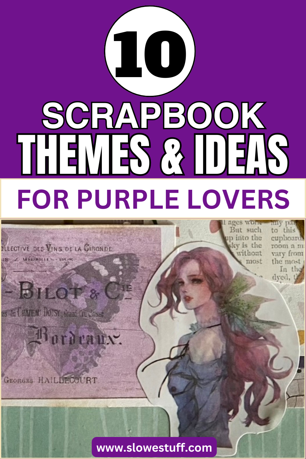 Purple Inspired Scrapbook Themes - The Slowestuff Blog