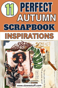 Autumn Harvest Fall Scrapbook Paper Themed Layout - The Slowestuff Blog