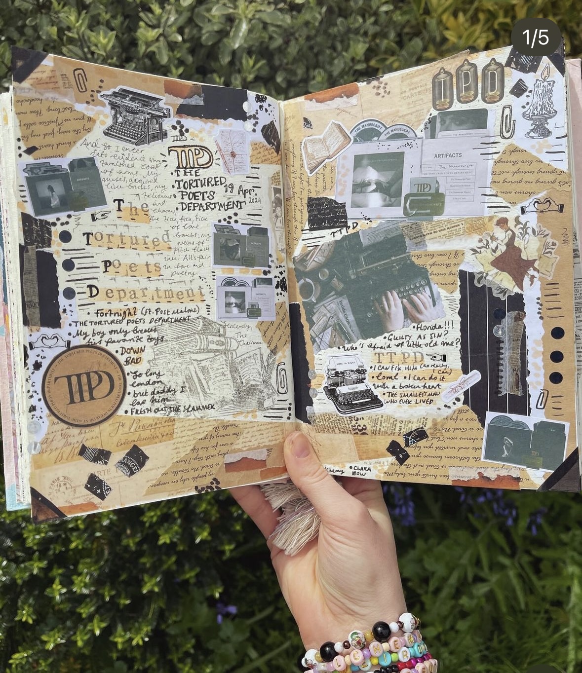 The Tortured Poets Department Scrapbooking Ideas - The Slowestuff Blog