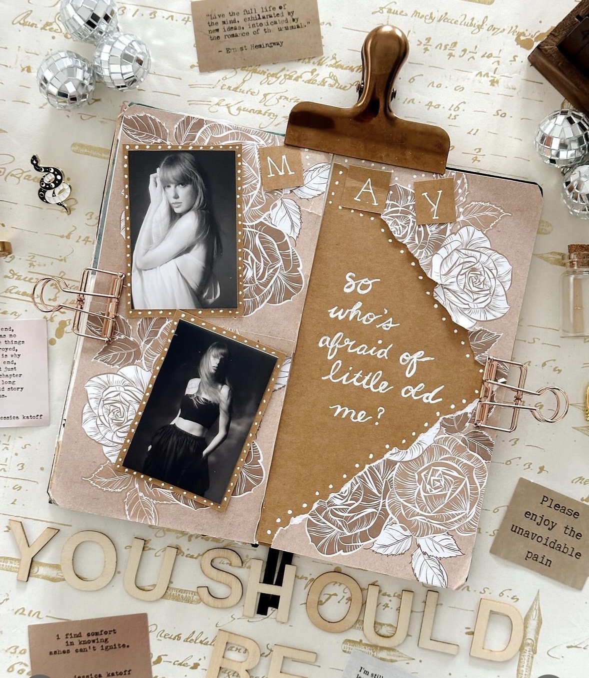 The Tortured Poets Department Scrapbooking Ideas - The Slowestuff Blog