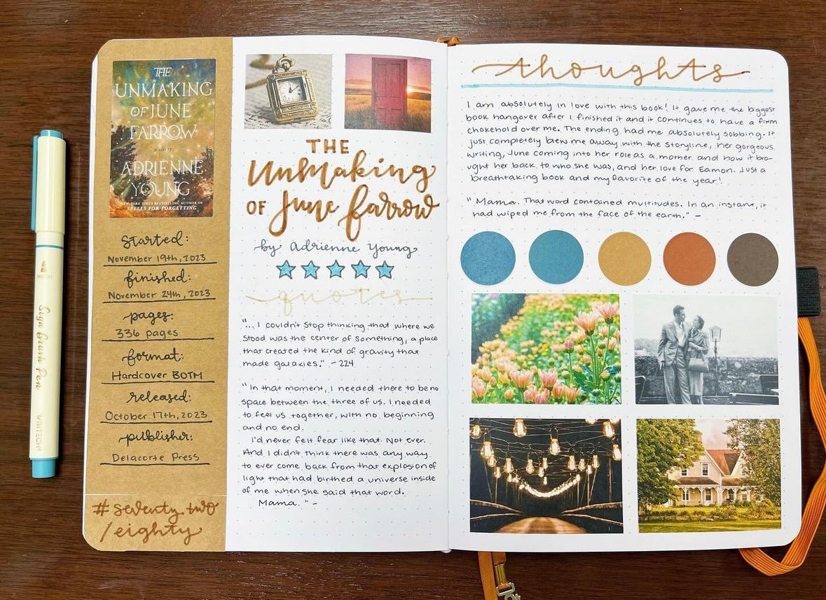 Creative Book Journaling or Scrapbooking Ideas - The Slowestuff Blog