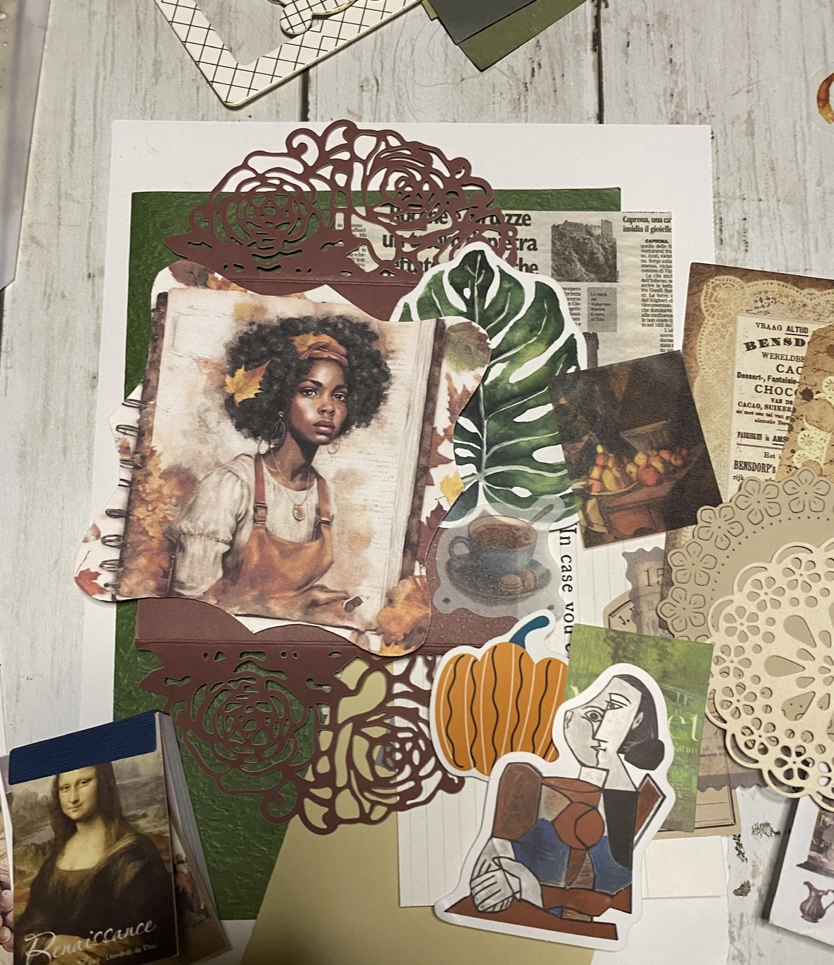 Autumn Harvest Fall Scrapbook Paper Themed Layout - The Slowestuff Blog