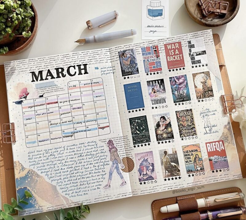 Creative Book Journaling or Scrapbooking Ideas - The Slowestuff Blog