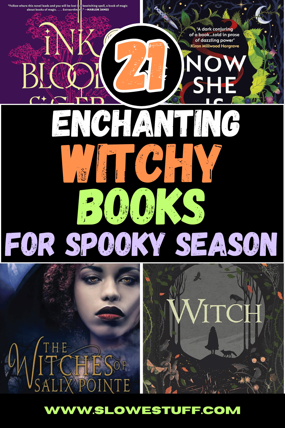 21 Enchanting Witchy Books to Read for Spooky Season - The Slowestuff Blog