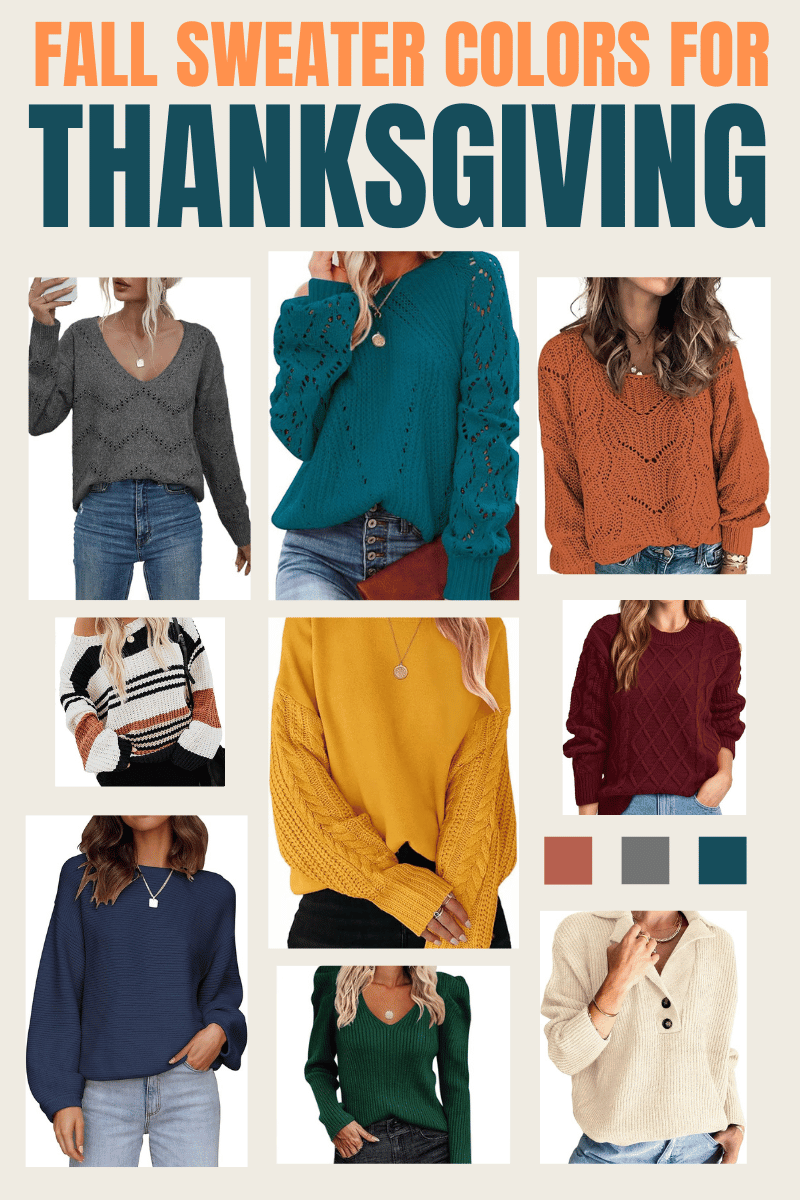 Best Colors to Wear For Thanksgiving - Men & Women - The Slowestuff Blog