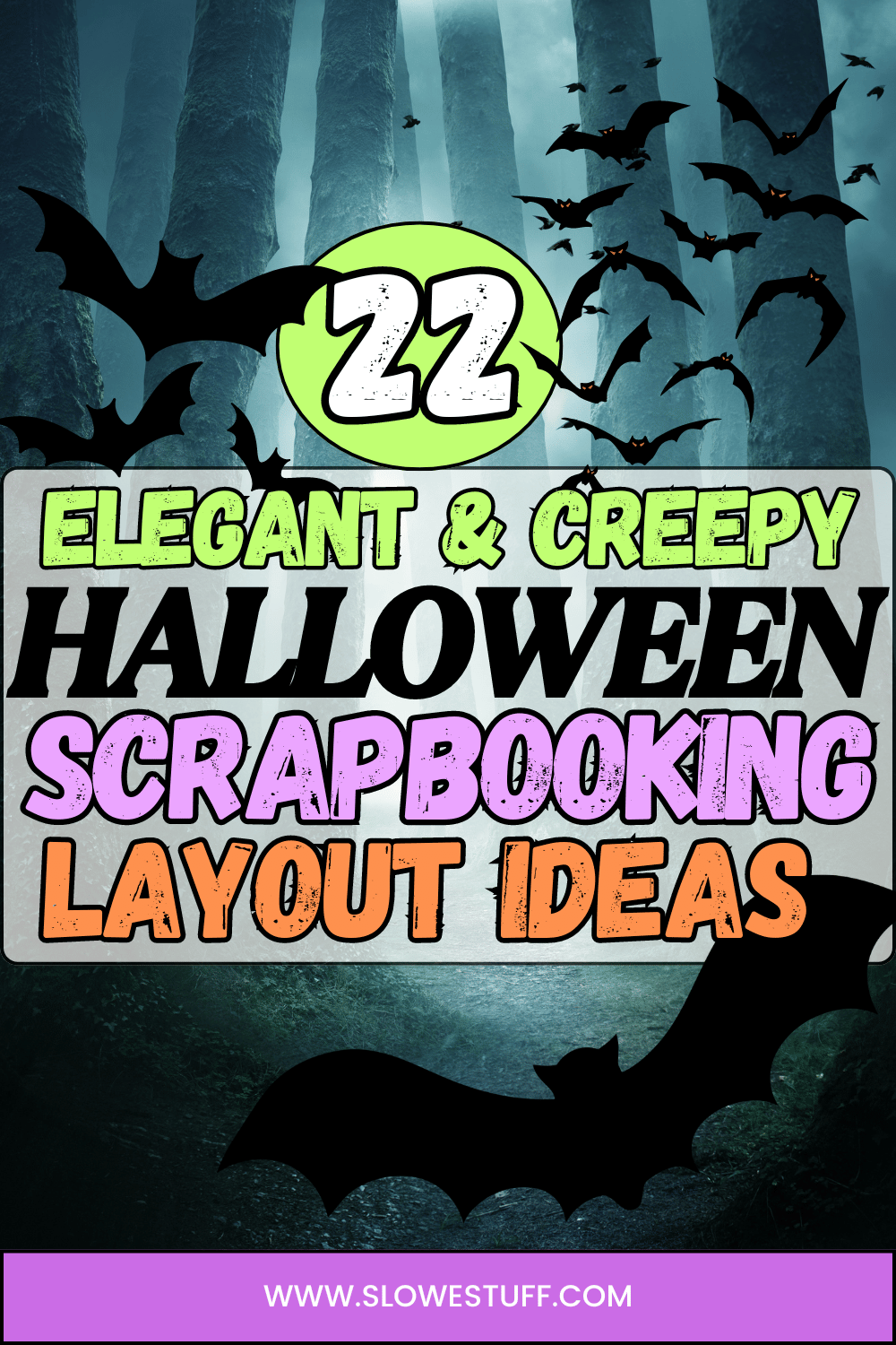 22 Halloween Scrapbooking Titles & Pages To Inspire - The Slowestuff Blog