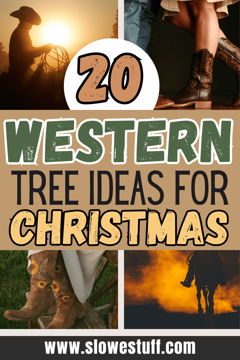 Rustic Country Western Christmas Tree Ideas for the holidays - The ...