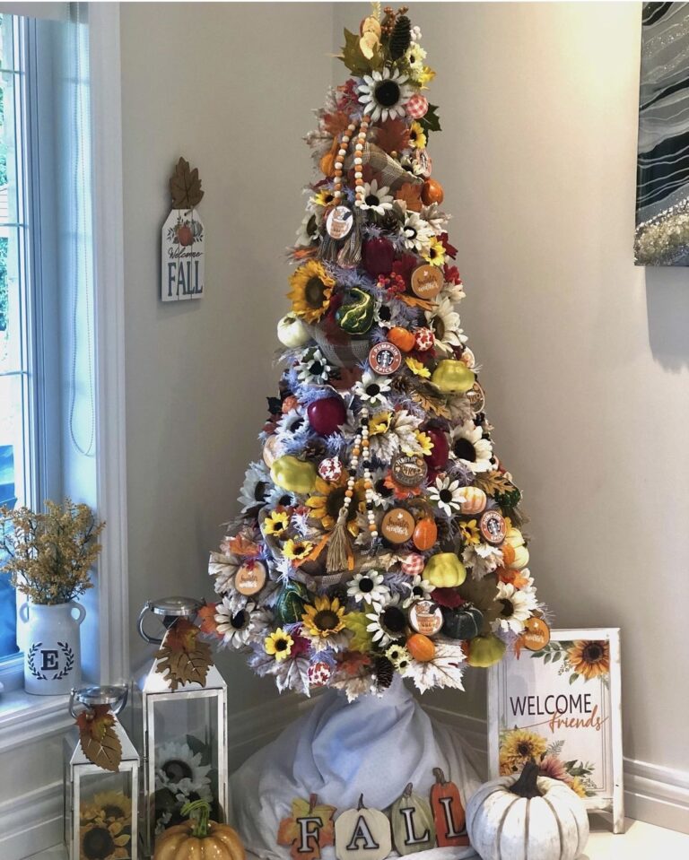 22 Best Fall Christmas Tree Ideas for Thanksgiving Decor - The ...