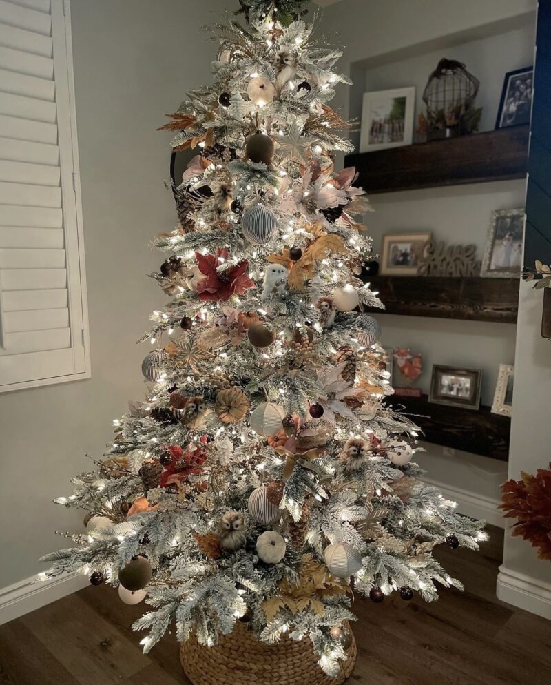 22 Best Fall Christmas Tree Ideas for Thanksgiving Decor - The ...