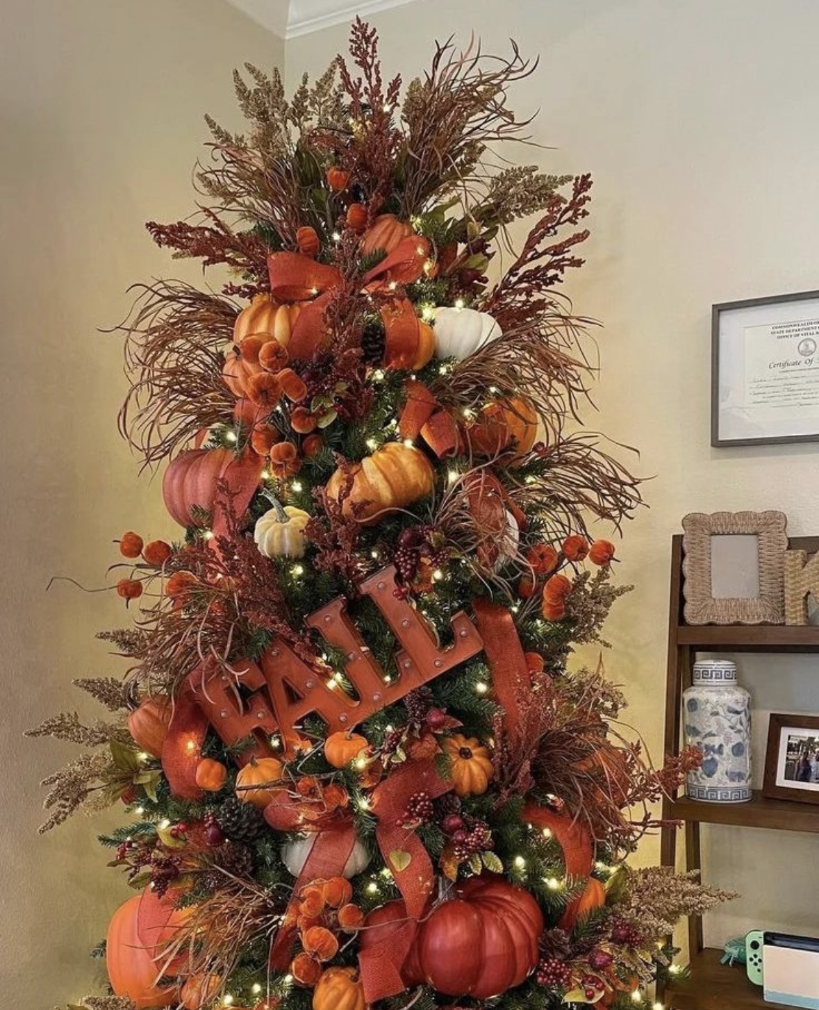 22 Best Fall Christmas Tree Ideas for Thanksgiving Decor - The ...