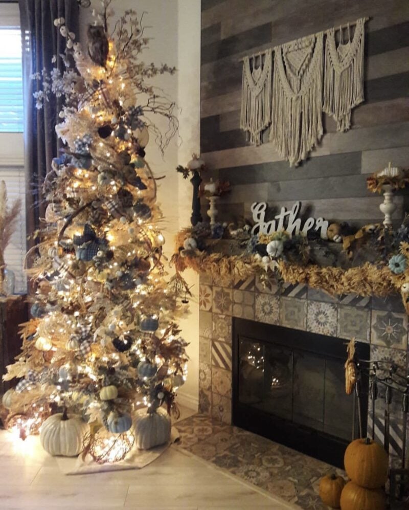 22 Best Fall Christmas Tree Ideas for Thanksgiving Decor - The ...