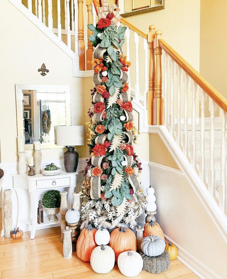 22 Best Fall Christmas Tree Ideas for Thanksgiving Decor - The ...