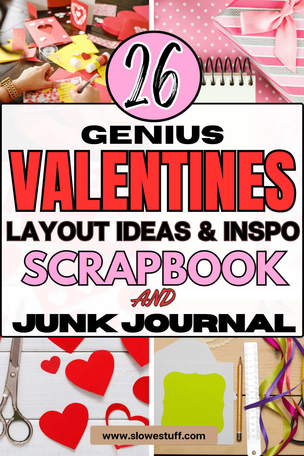 26 Valentines Day Scrapbooking & Junk Journal Page Inspiration - The ...