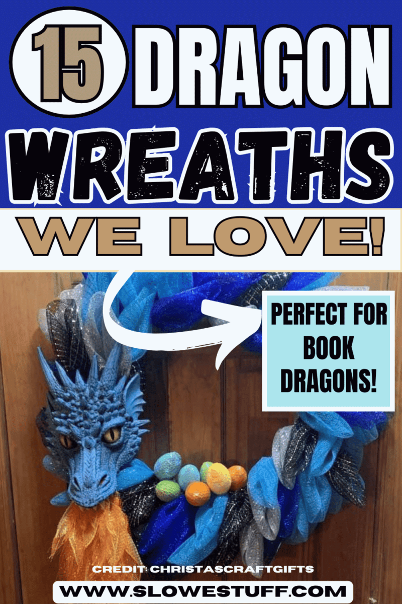 Book Dragons! A Dragon Wreath Is The Perfect Home Decor - The ...