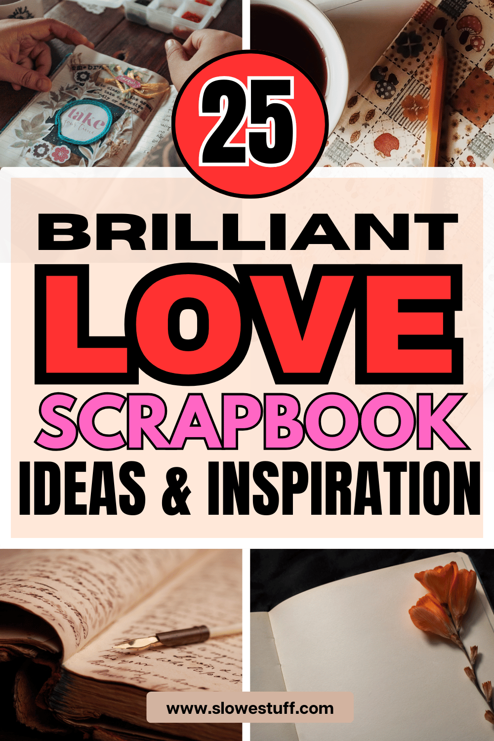 25 Romantic Valentines Day & Love Scrapbook Ideas - The Slowestuff Blog