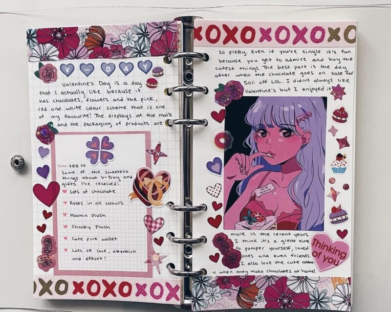25 Romantic Valentines Day & Love Scrapbook Ideas - The Slowestuff Blog