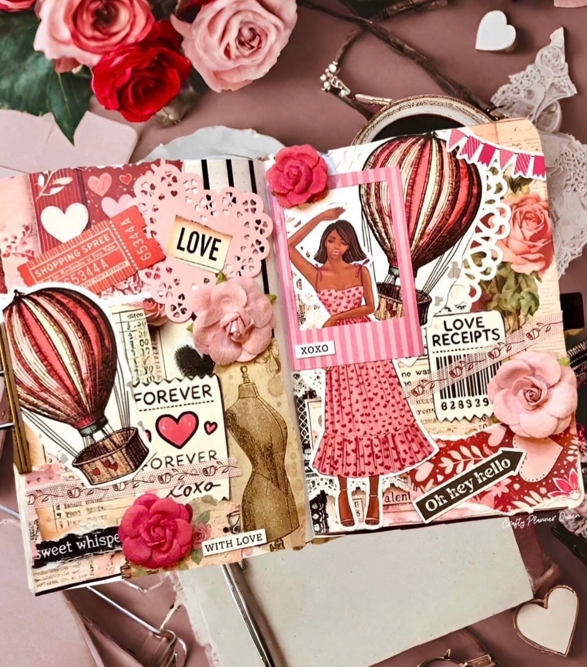 25 Romantic Valentines Day & Love Scrapbook Ideas - The Slowestuff Blog
