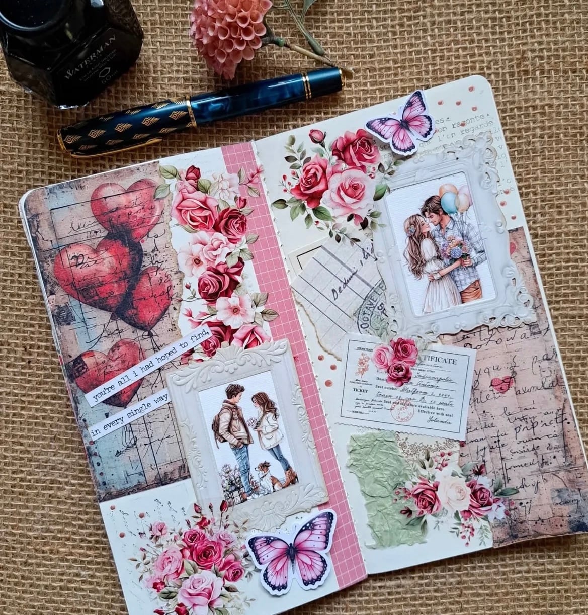 25 Romantic Valentines Day & Love Scrapbook Ideas - The Slowestuff Blog