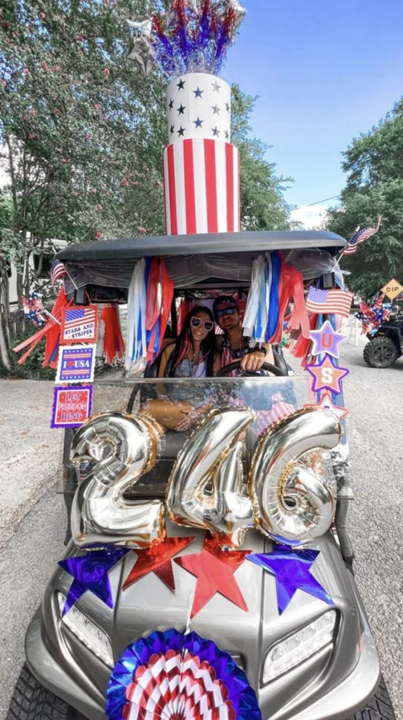 35 Wild Red White & Blue 4th of July Golf Cart Parade Ideas - The ...