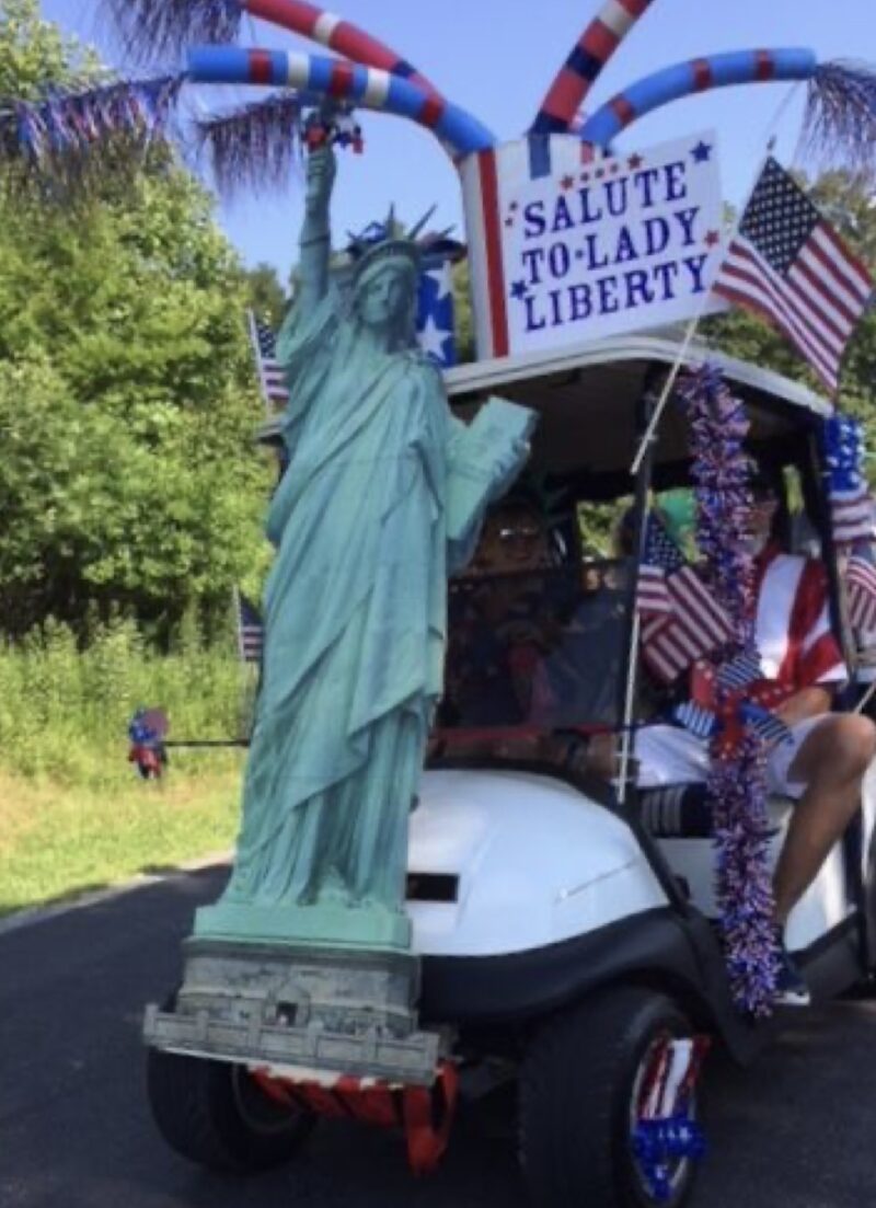 35 Wild Red White & Blue 4th of July Golf Cart Parade Ideas - The ...