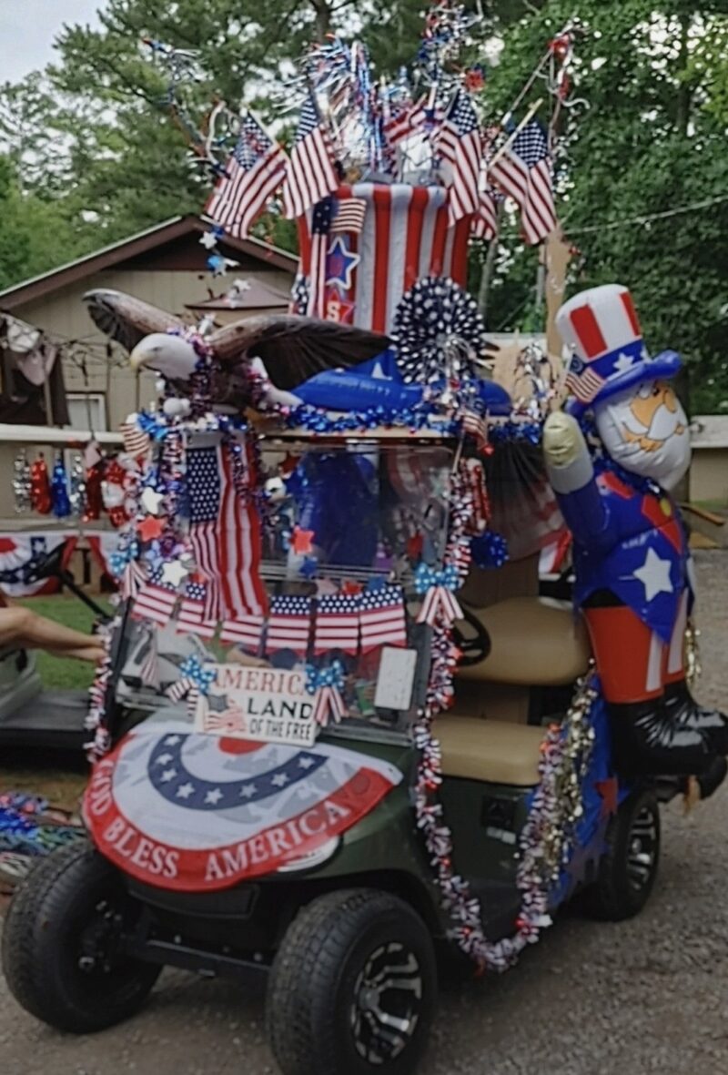 35 Wild Red White & Blue 4th of July Golf Cart Parade Ideas - The ...