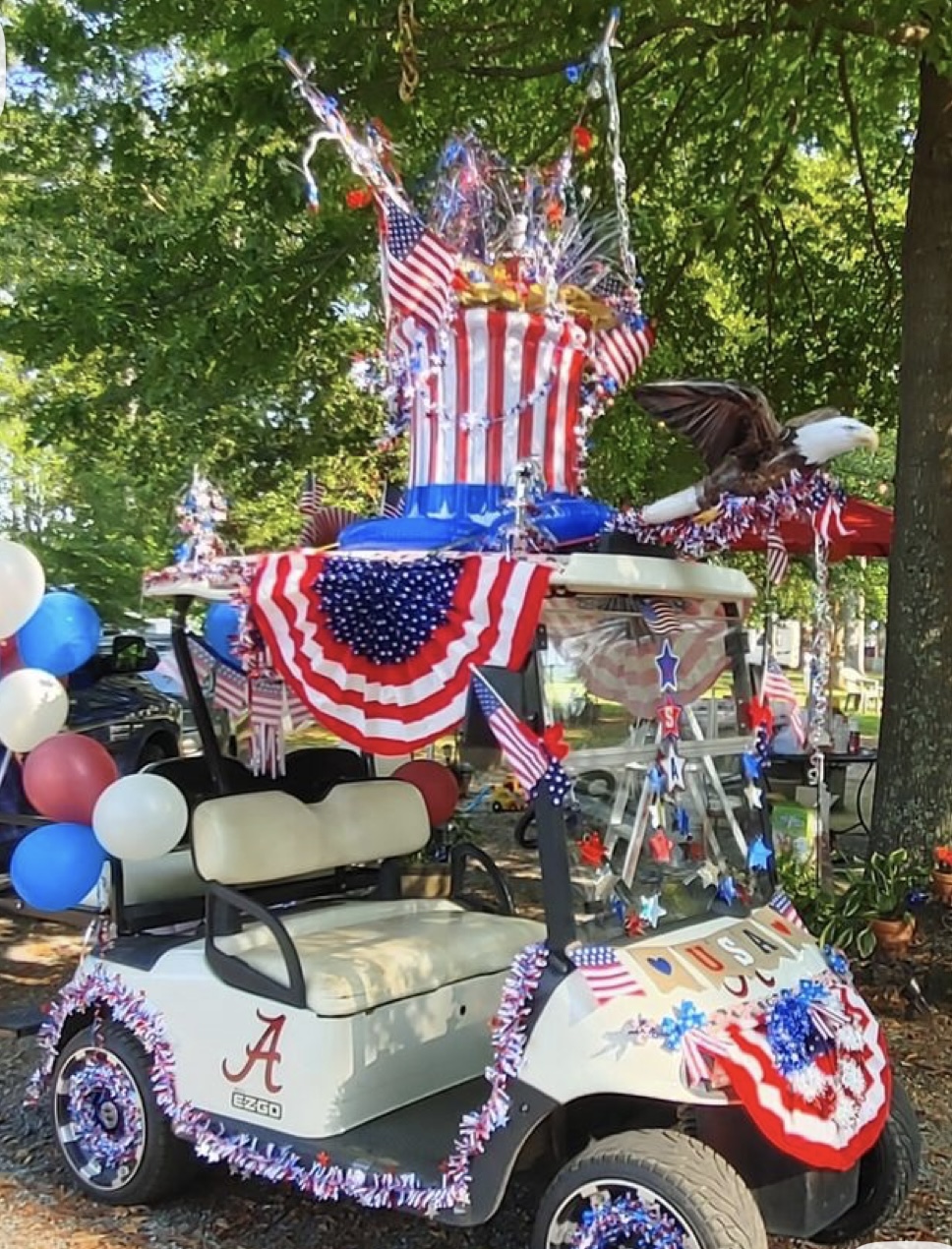 35 Wild Red White & Blue 4th of July Golf Cart Parade Ideas - The ...