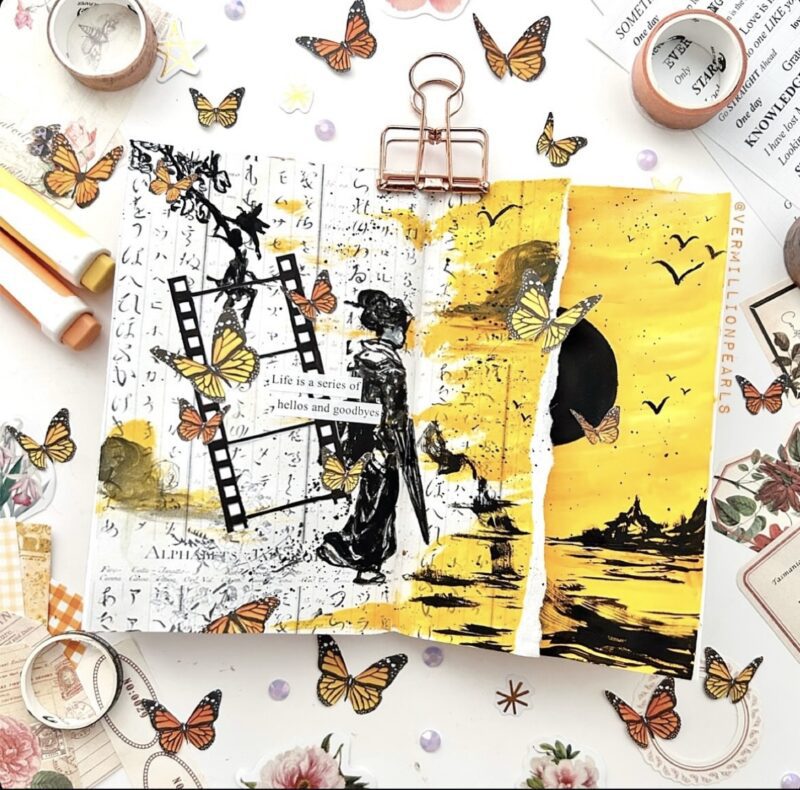 25 Sunny Yellow Scrapbook Ideas & Junk Journal Layouts - The Slowestuff ...