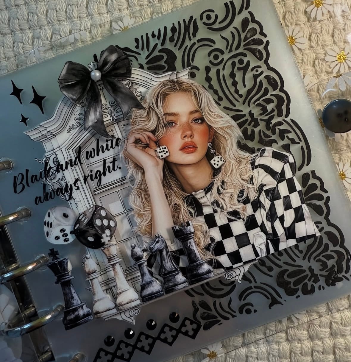 25 Striking Black and White Scrapbook Ideas & Junk Journal Layouts ...