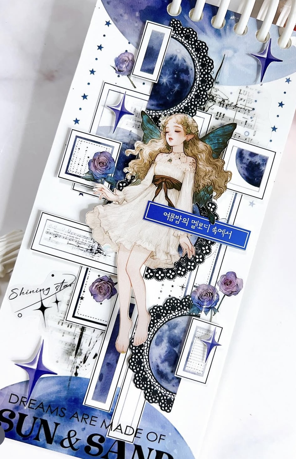25 Serene Blue Scrapbook Ideas & Junk Journal Pages - The Slowestuff Blog
