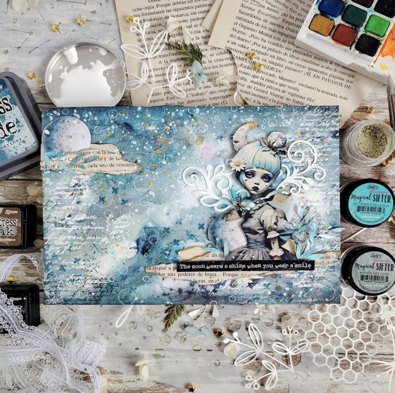 25 Serene Blue Scrapbook Ideas & Junk Journal Pages - The Slowestuff Blog