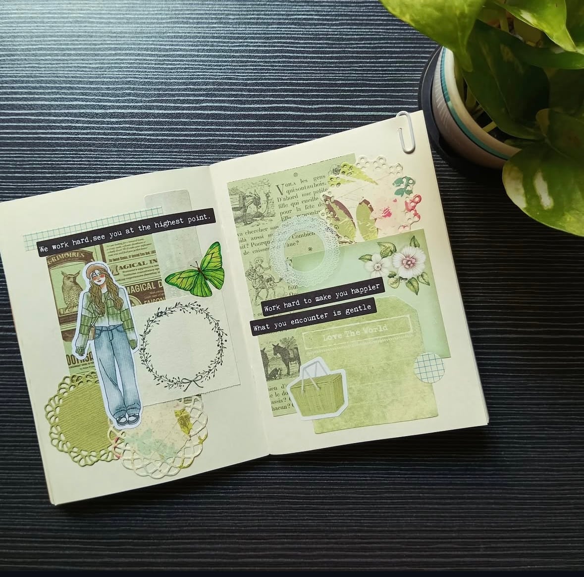 25 Fresh Green Scrapbook Ideas & Junk Journal Layouts - The Slowestuff Blog