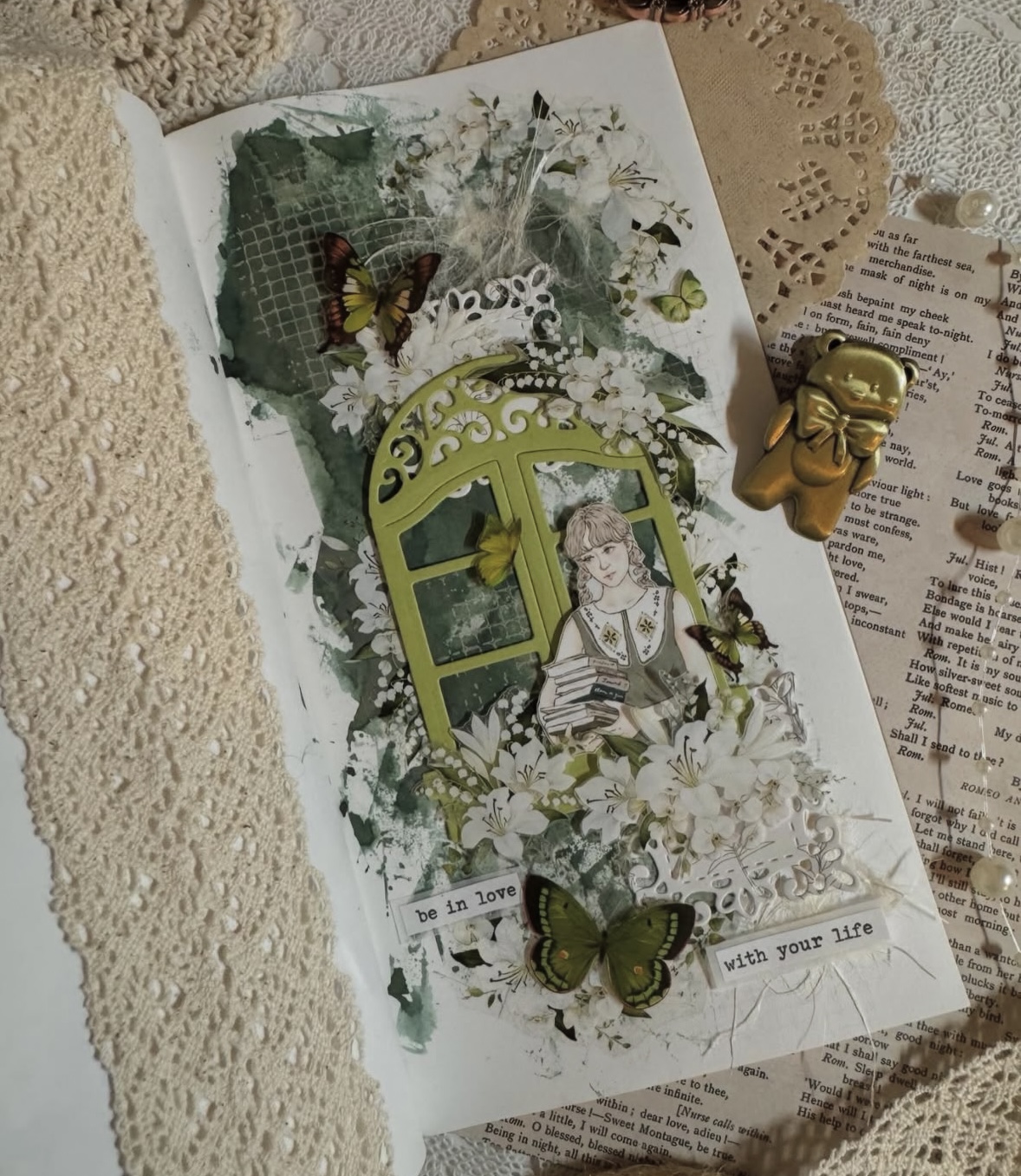 25 Fresh Green Scrapbook Ideas & Junk Journal Layouts - The Slowestuff Blog