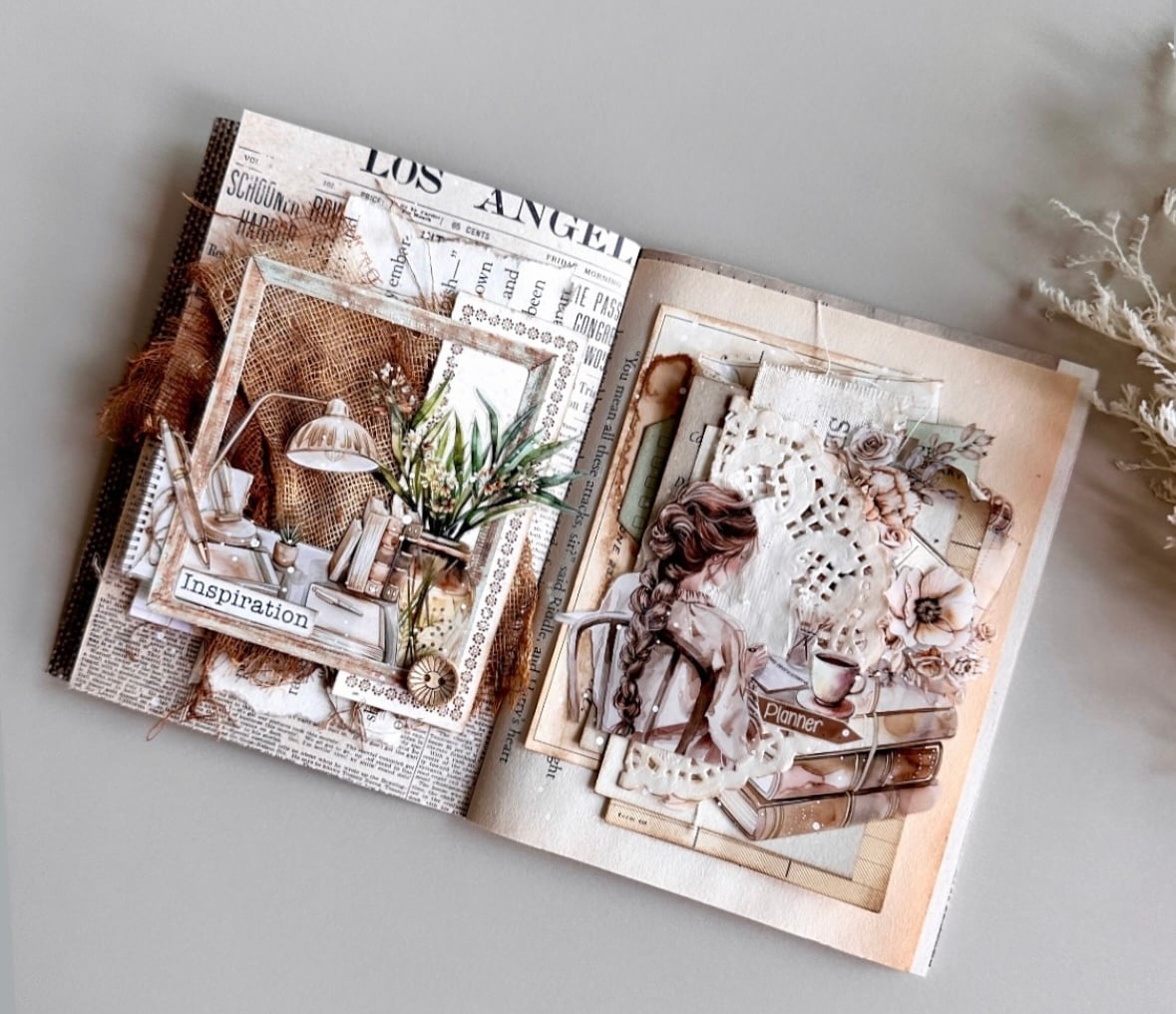 25 Soothing Neutral Scrapbook Ideas & Junk Journal Layouts - The ...