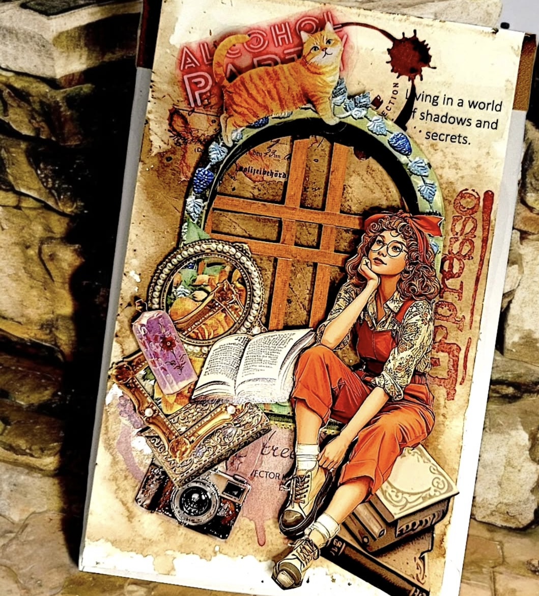 25 Bold Orange Scrapbook Ideas & Junk Journal Layouts - The Slowestuff Blog