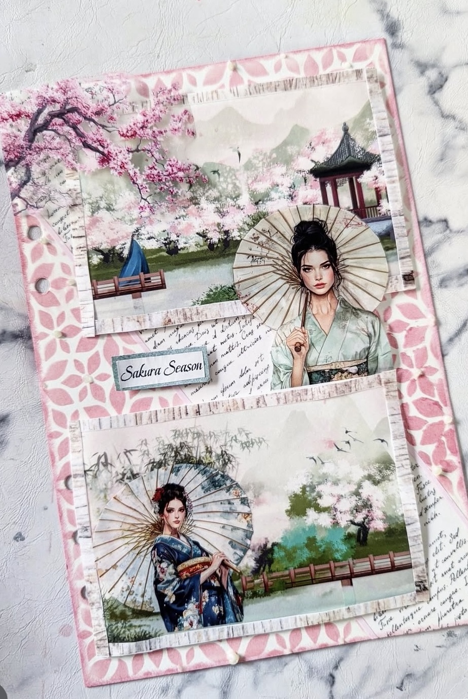 25 Dreamy Pink Scrapbook Ideas & Junk Journal Layouts - The Slowestuff Blog