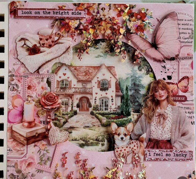 25 Dreamy Pink Scrapbook Ideas & Junk Journal Layouts - The Slowestuff Blog