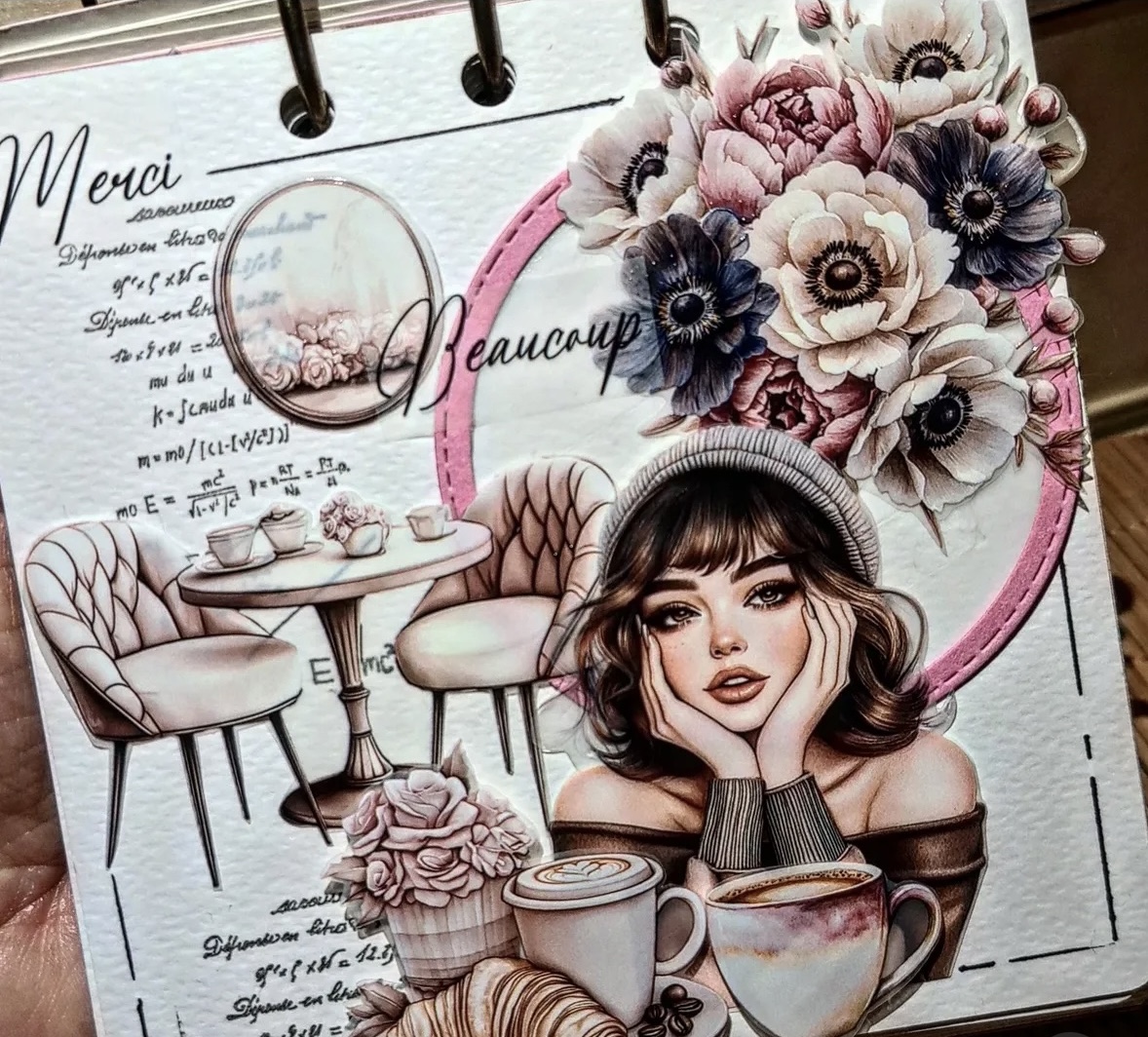 25 Dreamy Pink Scrapbook Ideas & Junk Journal Layouts - The Slowestuff Blog
