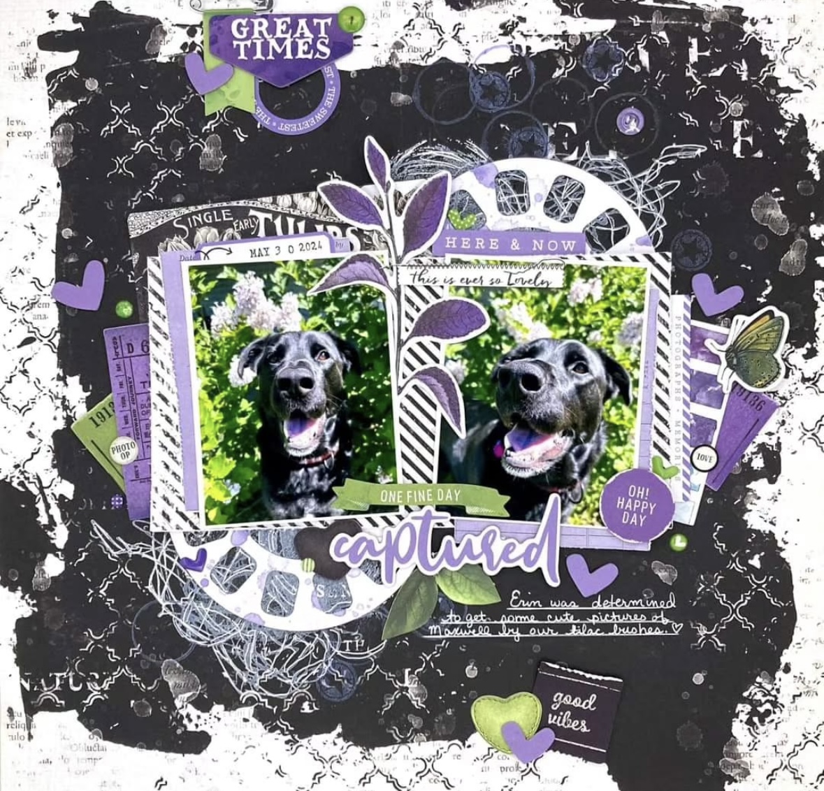 25 Magical Purple Scrapbook Ideas & Junk Journal Layouts - The ...
