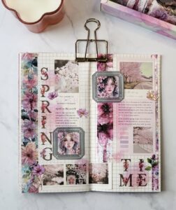 25 Dreamy Pink Scrapbook Ideas & Junk Journal Layouts - The Slowestuff Blog