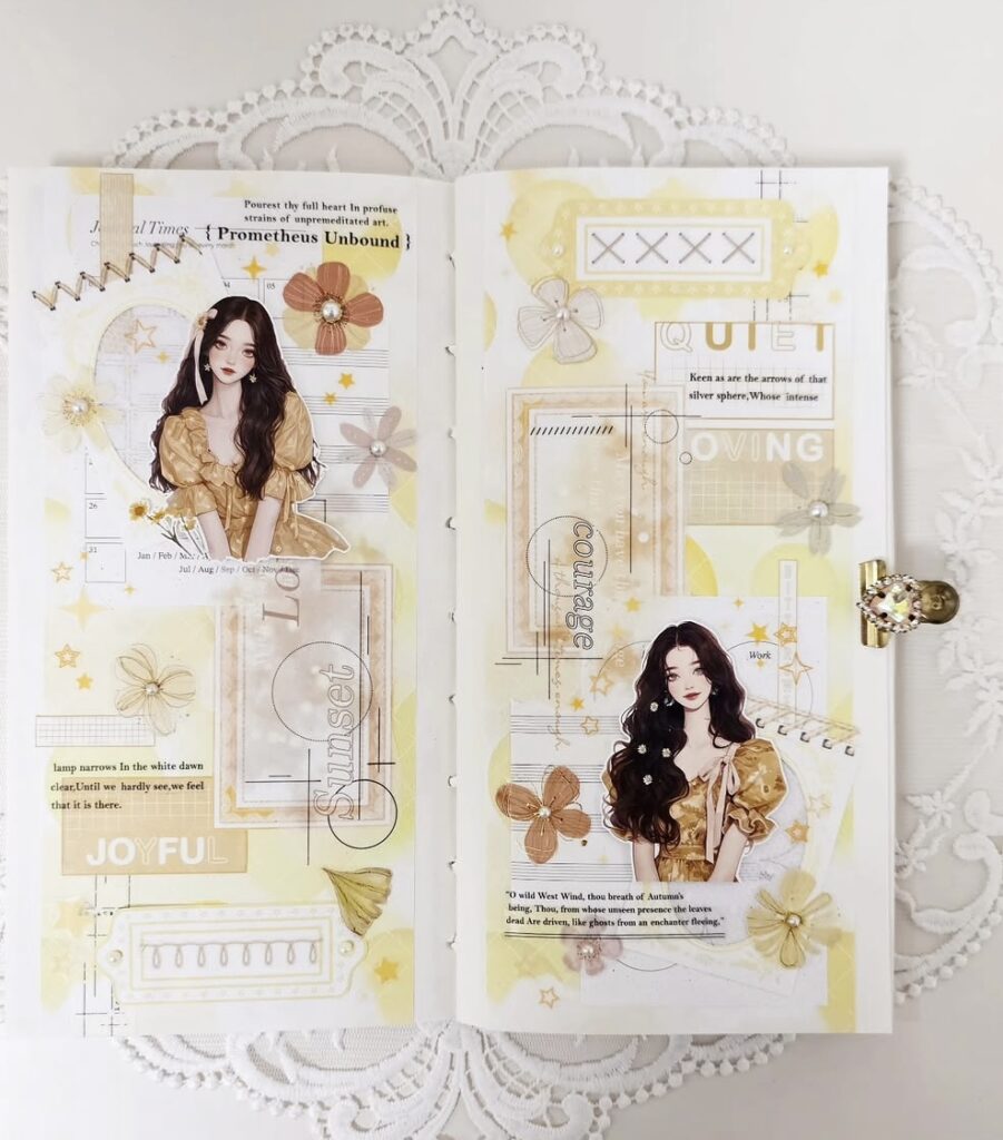 25 Sunny Yellow Scrapbook Ideas & Junk Journal Layouts - The Slowestuff ...