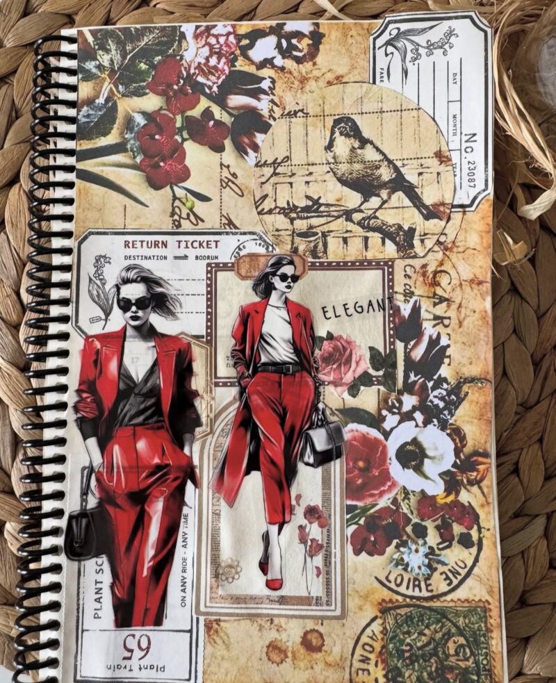 25 Fiery Red Scrapbook Ideas & Junk Journal Layouts - The Slowestuff Blog