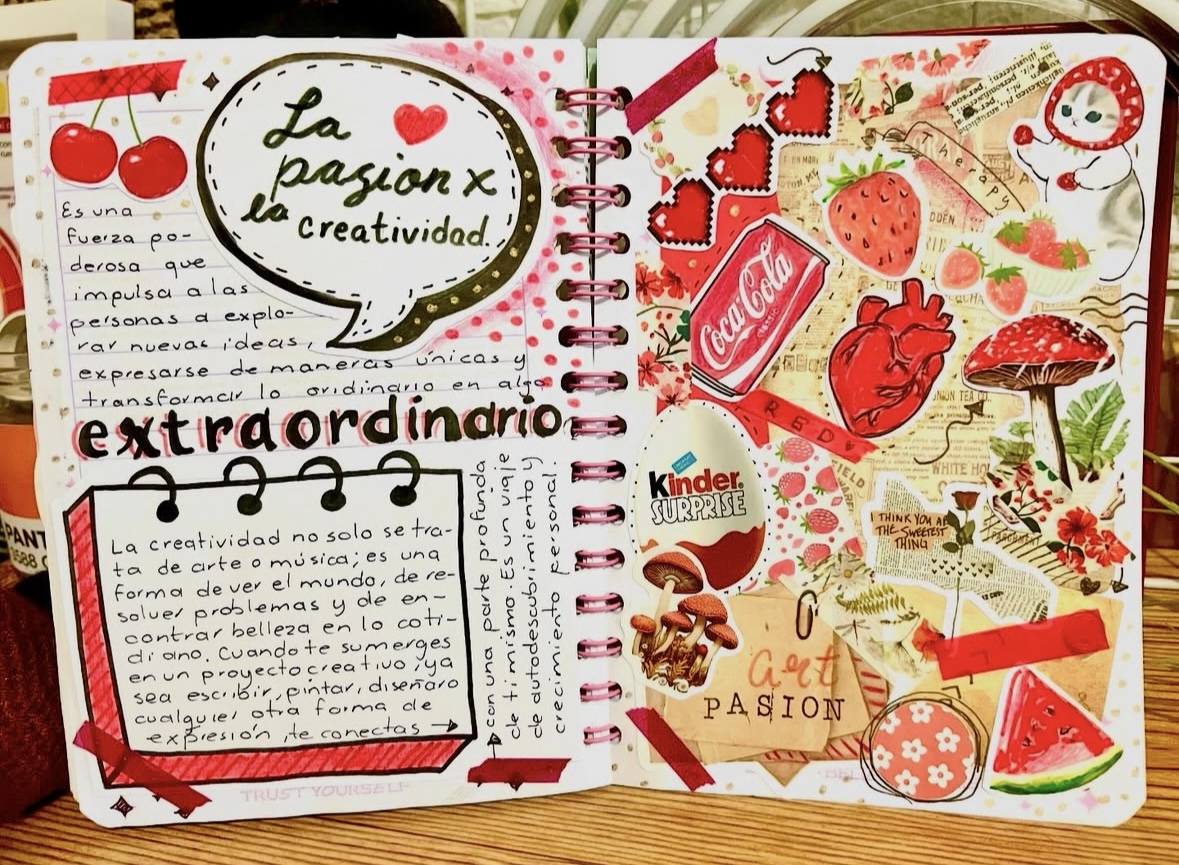25 Fiery Red Scrapbook Ideas & Junk Journal Layouts - The Slowestuff Blog