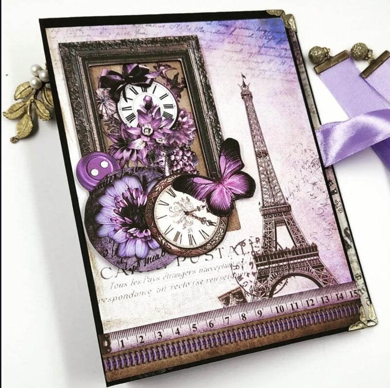 25 Magical Purple Scrapbook Ideas & Junk Journal Layouts - The ...