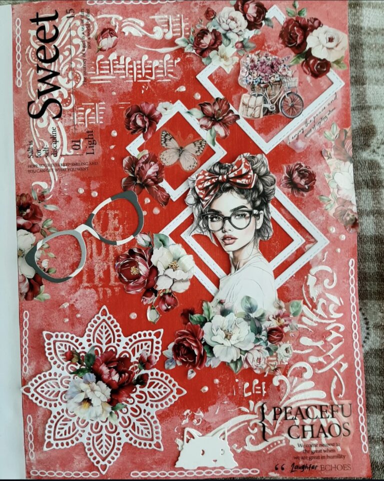 25 Fiery Red Scrapbook Ideas & Junk Journal Layouts - The Slowestuff Blog