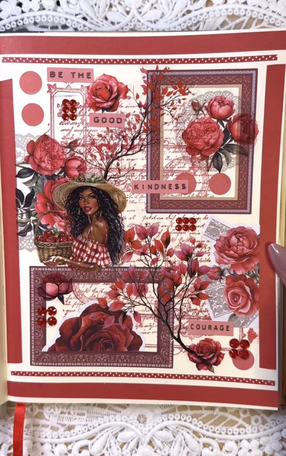 25 Fiery Red Scrapbook Ideas & Junk Journal Layouts - The Slowestuff Blog