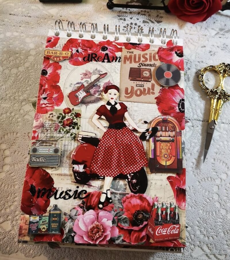 25 Fiery Red Scrapbook Ideas & Junk Journal Layouts - The Slowestuff Blog