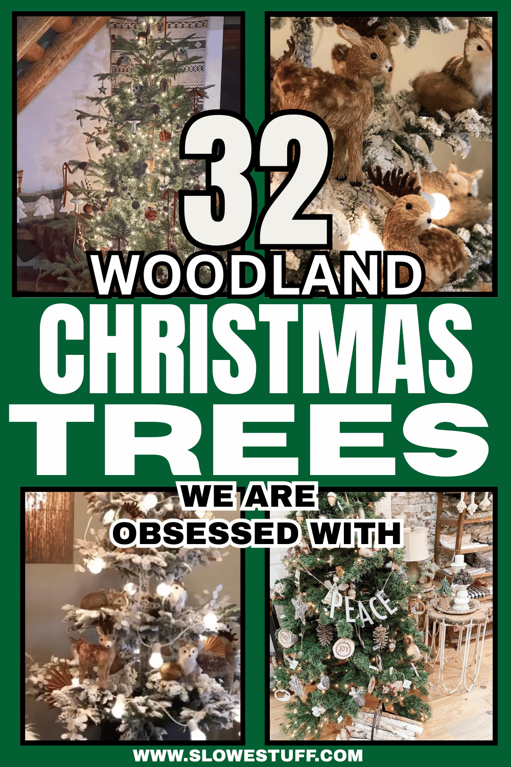 32 Enchanted Forest Themed Woodland Christmas Tree Ideas - The ...